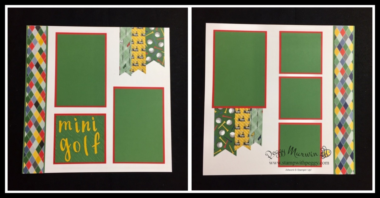 Mini Golf Scrapbook Pages • Stamp With Peggy