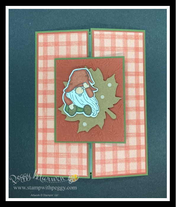 Fall Gnome on a Leaf • Stamp With Peggy