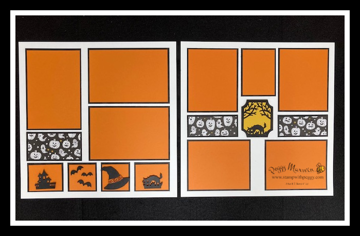 Halloween Scrapbook Layout • Stamp With Peggy