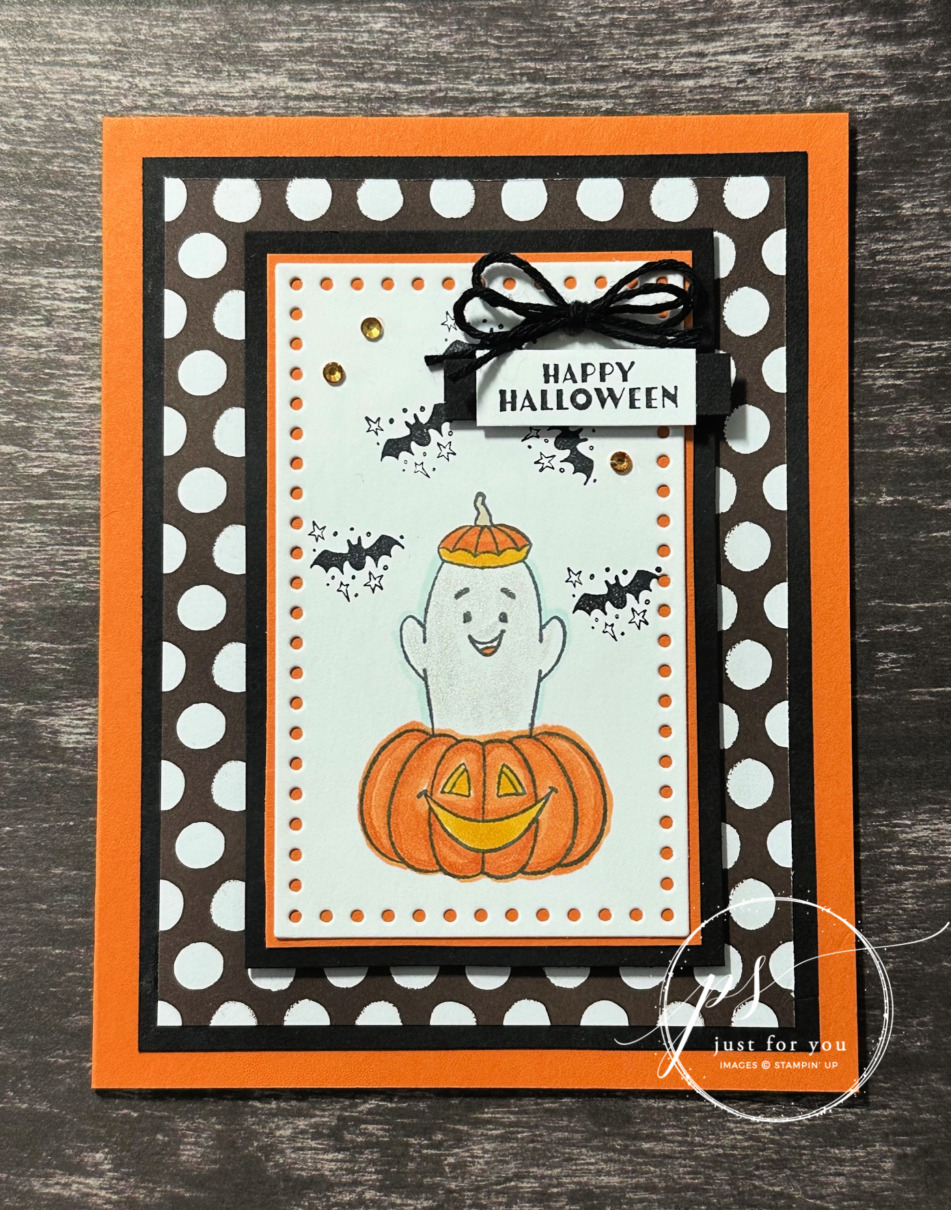 Happy Halloween Playful Ghost • Stamp With Peggy