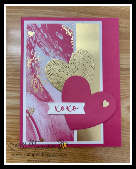 Marbled Elegance Valentine • Stamp With Peggy