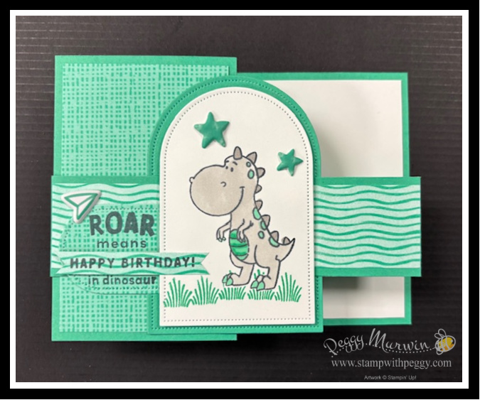 Darling Dinos On the Go Double Z Card • Stamp With Peggy
